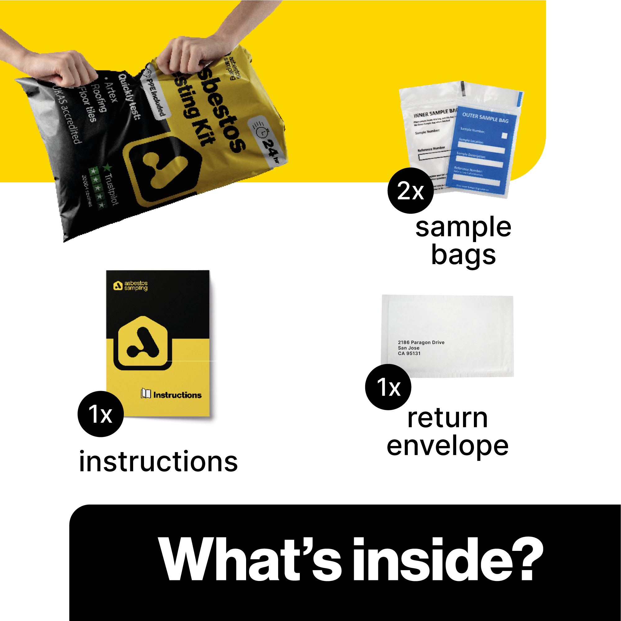 Asbestos Test Kit (Sample Only) – Asbestos-Sampling.com